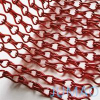 China Anodized Aluminum Chain Link Door Curtain Screen - 0.8-2.0mm Wire Diameter, Custom Sizes for Space Dividers for sale