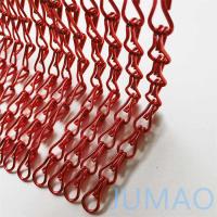 China Anodized Aluminum Chain Link Door Curtain Screen - 0.8-2.0mm Wire Diameter, Custom Sizes for Space Dividers for sale