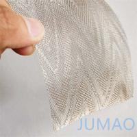 China Fusion Metal Fabric Mesh Laminated Glass 2440x3600mm with PVB Interlayer for Building Facades and Partitions for sale