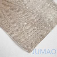 China Fusion Metal Fabric Mesh Laminated Glass 2440x3600mm with PVB Interlayer for Building Facades and Partitions for sale