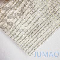 China 6mm Laminated Woven Glass with Wire Mesh for Hotel Space Dividers - 2440x3600mm Max Size, ANSI Z97.1 Certified for sale