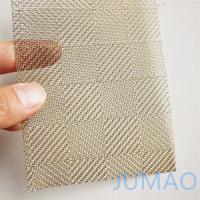 China Copper Fabric Mesh Laminated Glass External Facade - 2440mm×3600mm Max Size with 0.03-3mm Metal Mesh Thickness for sale
