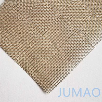 China Copper Fabric Mesh Laminated Glass External Facade - 2440mm×3600mm Max Size with 0.03-3mm Metal Mesh Thickness for sale