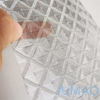 China Moisture Proof Metal Mesh Laminated Glass 2440x3600mm for Advertising & Architectural Applications for sale