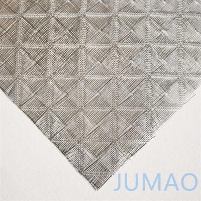 China Moisture Proof Metal Mesh Laminated Glass 2440x3600mm for Advertising & Architectural Applications for sale