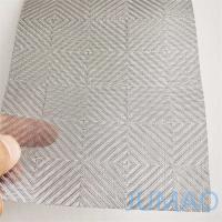 China Custom Diamond Wire Mesh Laminated Glass - 2440x3600mm Max Size with Metal Mesh Interlayer for Partitions & Facades for sale