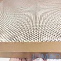 China Custom Champagne Gold Woven Metal Mesh Screen Divider - 1.5mm to 12mm Wire Diameter, 1m to 10m Length Options for sale