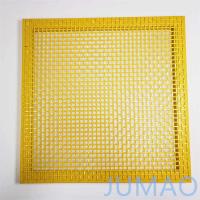 China Decorative Yellow Wire Mesh Room Divider Grille SS201 - 1.5mm to 12mm Wire Diameter, Custom 1m to 10m Lengths for sale