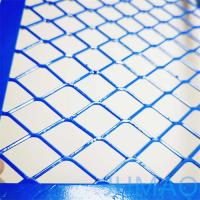 China Blue Expanded Decorative Wire Mesh Cabinet Inserts - 1.5mm to 12mm Wire Diameter, Custom Sizes Available for sale