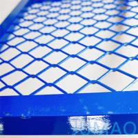 China Blue Expanded Decorative Wire Mesh Cabinet Inserts - 1.5mm to 12mm Wire Diameter, Custom Sizes Available for sale