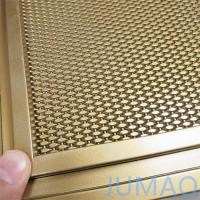 China Crimped Brass Decorative Wire Mesh Grilles for Furniture Doors - 1.5mm to 12.0mm Wire Diameter, Custom Lengths up to 10m for sale