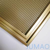 China Crimped Brass Decorative Wire Mesh Grilles for Furniture Doors - 1.5mm to 12.0mm Wire Diameter, Custom Lengths up to 10m for sale