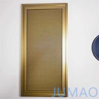 China Crimped Brass Decorative Wire Mesh Grilles for Furniture Doors - 1.5mm to 12.0mm Wire Diameter, Custom Lengths up to 10m for sale