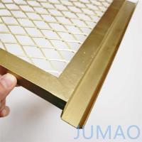 China Champagne Gold Architectural Expanded Metal Copper Mesh - 2-3mm Thickness, 1220x2000mm & 2400x1200mm Sizes for sale