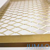 China Champagne Gold Architectural Expanded Metal Copper Mesh - 2-3mm Thickness, 1220x2000mm & 2400x1200mm Sizes for sale