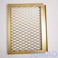 China Champagne Gold Architectural Expanded Metal Copper Mesh - 2-3mm Thickness, 1220x2000mm & 2400x1200mm Sizes for sale