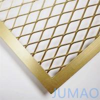 China Champagne Gold Architectural Expanded Metal Copper Mesh - 2-3mm Thickness, 1220x2000mm & 2400x1200mm Sizes for sale