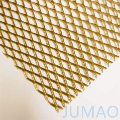 China Fluorocarbon Coated Architectural Expanded Metal Mesh - 2-3mm Thickness, 1220x2000mm Standard Size for sale