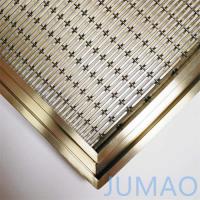 China Champagne Finish Cabinet Mesh Inserts for Armoire Doors - 1-4mm Wire Diameter, 31-59% Open Area for sale