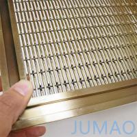 China Champagne Finish Cabinet Mesh Inserts for Armoire Doors - 1-4mm Wire Diameter, 31-59% Open Area for sale