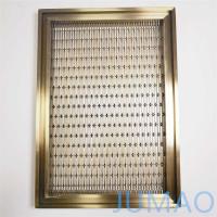 China Champagne Finish Cabinet Mesh Inserts for Armoire Doors - 1-4mm Wire Diameter, 31-59% Open Area for sale