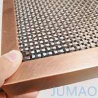 China Antique Copper Cabinet Mesh Inserts 1-4mm Wire Diameter with 31-59% Open Area for Bookcases and Doors for sale