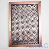 China Antique Copper Cabinet Mesh Inserts 1-4mm Wire Diameter with 31-59% Open Area for Bookcases and Doors for sale
