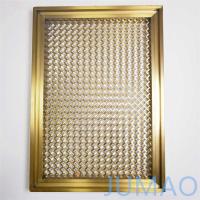China Custom Mild Steel Cabinet Mesh Inserts Gold Galvanized Surface 1-4mm Wire Diameter 30-60% Open Area for sale