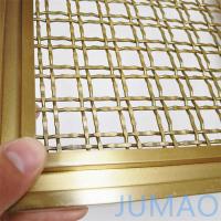 China Stainless Steel Brass Mesh Cabinet Inserts - 30-60% Open Area Wire Grille for Custom Cabinetry for sale