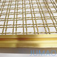 China Stainless Steel Brass Mesh Cabinet Inserts - 30-60% Open Area Wire Grille for Custom Cabinetry for sale