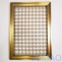 China Stainless Steel Brass Mesh Cabinet Inserts - 30-60% Open Area Wire Grille for Custom Cabinetry for sale