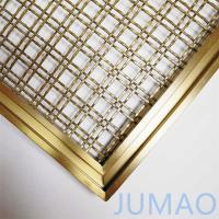 China Stainless Steel Brass Mesh Cabinet Inserts - 30-60% Open Area Wire Grille for Custom Cabinetry for sale