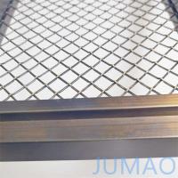 China Custom Woven Cabinet Mesh Inserts 60x120cm with 30-60% Open Area in Stainless Steel & Brass Finishes for sale
