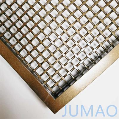 China Crimped Metal Mesh Cabinet Insert Antique Brass - 25mm to 55mm Bore Sizes with 30-60% Open Area for sale