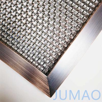 China Rectangular Cabinet Mesh Inserts Wire - Antique Bronze Finish with 5mm to 10mm Opening Sizes for Kitchen Ventilation for sale