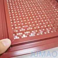China Square Hole Cabinet Door Inserts Metal Wire Mesh - 1-4mm Wire Diameter, 31-59% Open Area for Custom Furniture for sale