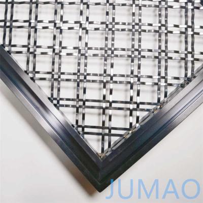 China Double Wire Cabinet Mesh Inserts 36x48 - Hand-Woven Brass Grilles in 25mm, 41mm, 55mm Bore Sizes for sale