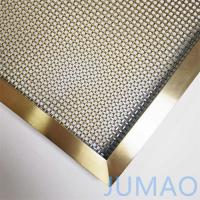 China Golden Architectural Metal Wall Partitions - Custom Wire Mesh Room Dividers 1-12mm Diameter for sale