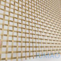 China Stainless Steel Architectural Wire Mesh Panels 1-2.5mm Diameter for Facades, Room Dividers and Ceiling Systems for sale