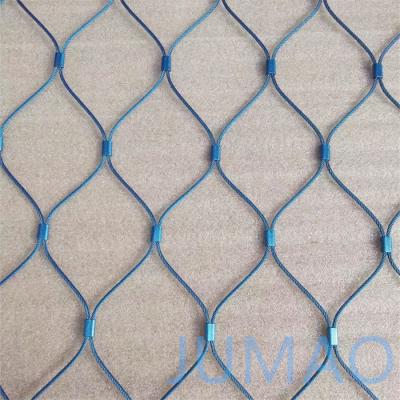 China OEM X-Tend Safety Stainless Steel Cable Mesh Netting Blue 2mm Diameter for Balustrade Infills for sale