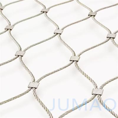 China 316 Stainless Steel Cable Mesh Wire Rope Netting - 1.2mm to 3mm Diameter, 24-300mm Mesh Width for Animal Fencing & Safety Barriers for sale