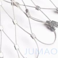 China Flexible Stainless Steel Cable Mesh 1-4mm Diameter with 25-100mm Apertures for Railings and Architectural Applications for sale