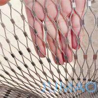 China Flexible Stainless Steel Cable Mesh 1-4mm Diameter with 25-100mm Apertures for Railings and Architectural Applications for sale