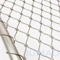 China Stainless Steel Cable Mesh 1.2-3mm Diameter with 20-200mm Diamond Openings for Building Safety for sale