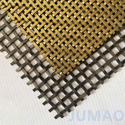 China 2m Standard Length Architectural Wire Fabric Diamond Pattern SS304 316 Facade Mesh for sale