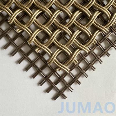 China 3.8m Length Decorative Architectural Crimped Mesh Ceiling Facades for sale