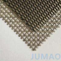 China Bronzed Architectural Mesh Crimped Weaving 1mm-6mm Thickness Stainless Steel Facade Cladding for sale