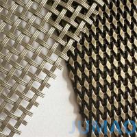 China Bronzed Architectural Mesh Crimped Weaving 1mm-6mm Thickness Stainless Steel Facade Cladding for sale