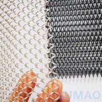 China Stainless Steel Spiral Mesh Curtain 0.8mm-2.0mm Wire Fire Safety Decorative Room Divider for sale