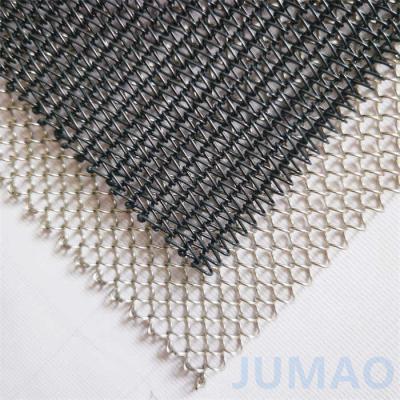 China Stainless Steel Spiral Mesh Curtain 0.8mm-2.0mm Wire Fire Safety Decorative Room Divider for sale